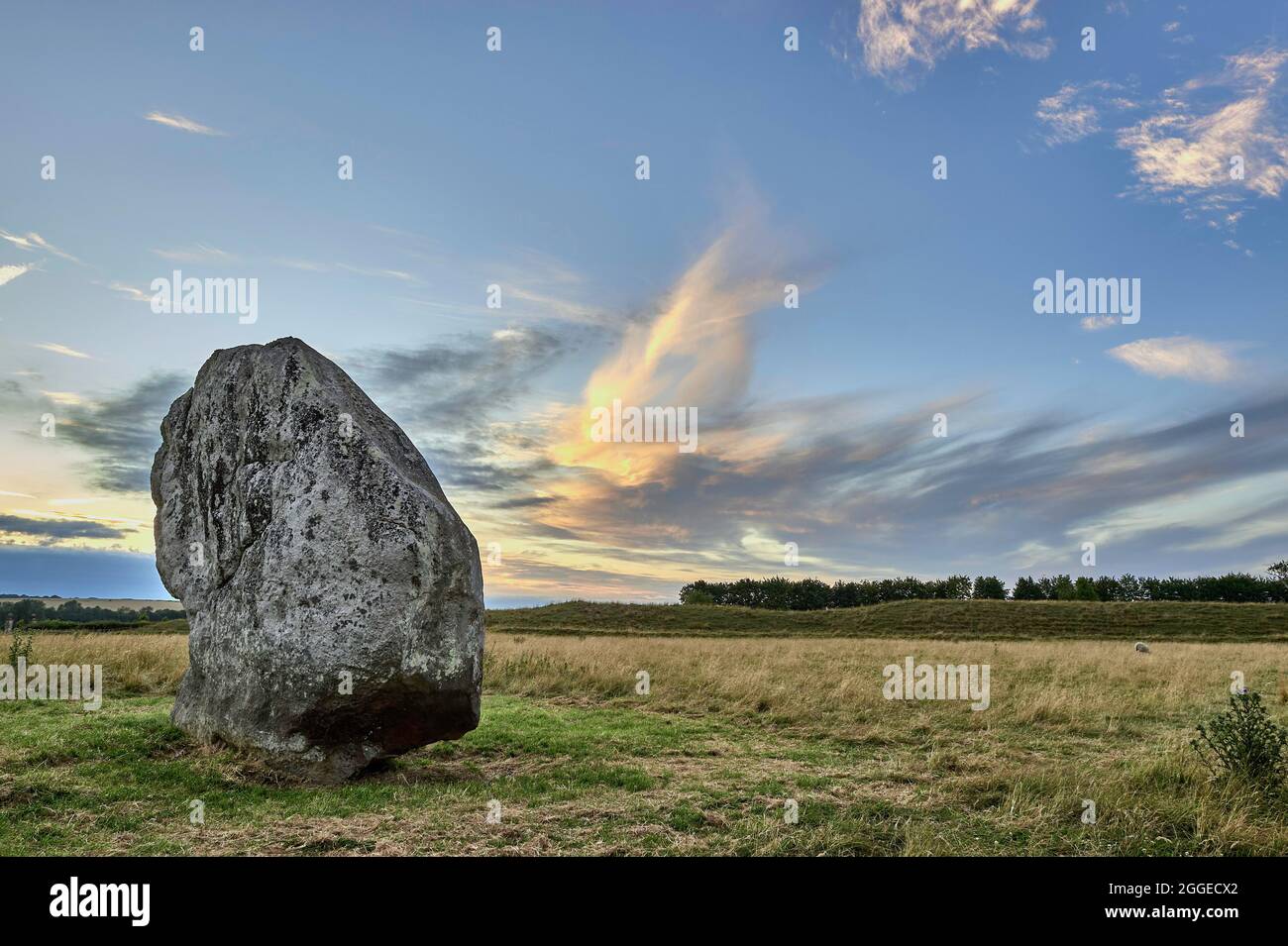 Avebury, Standing Stone, Neolithic, Prehistoric, Sunset, Wiltshire ...