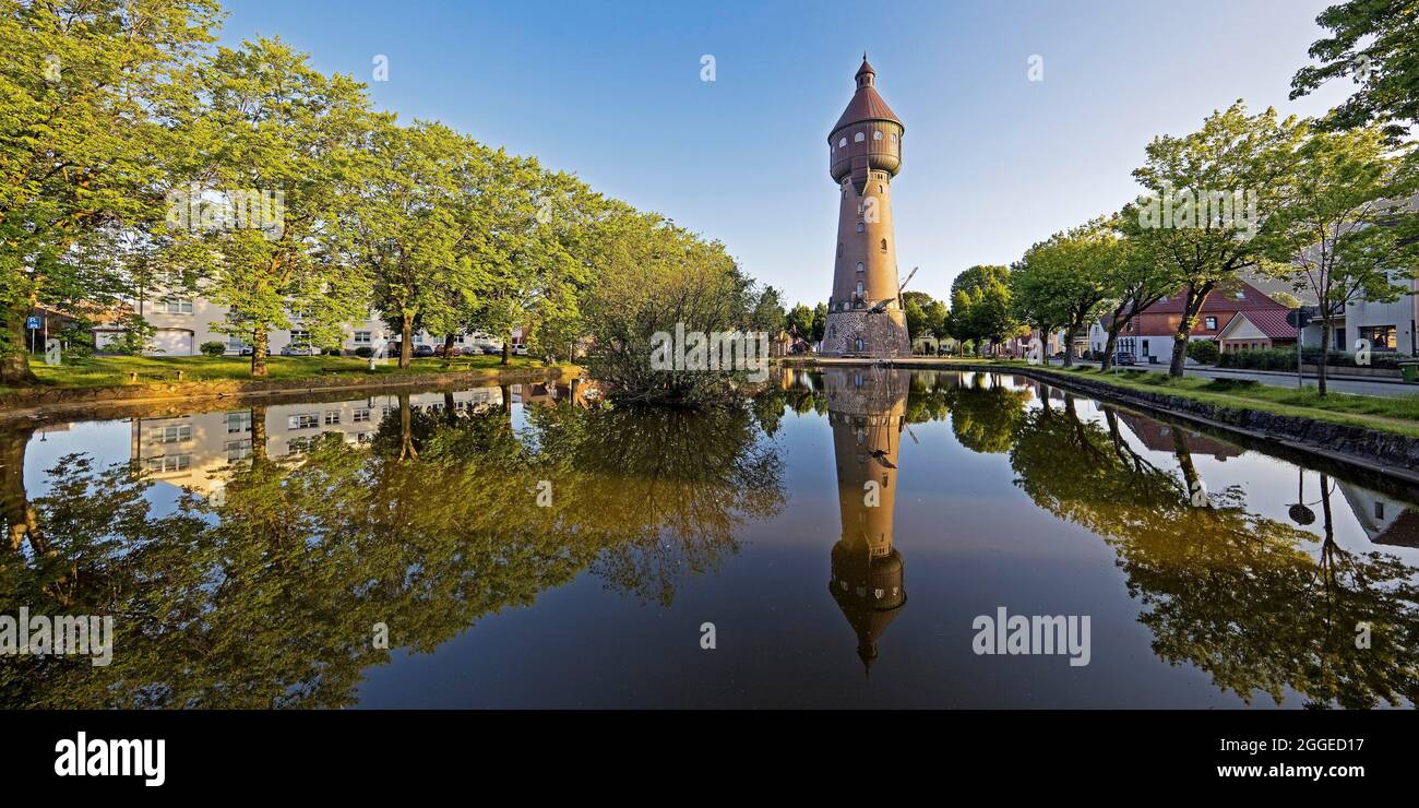 Water tower, landmark, Heide in Holstein, Schleswig-Holstein, Germany ...
