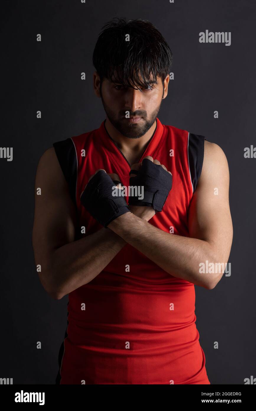 Boxer posing hi-res stock photography and images - Alamy