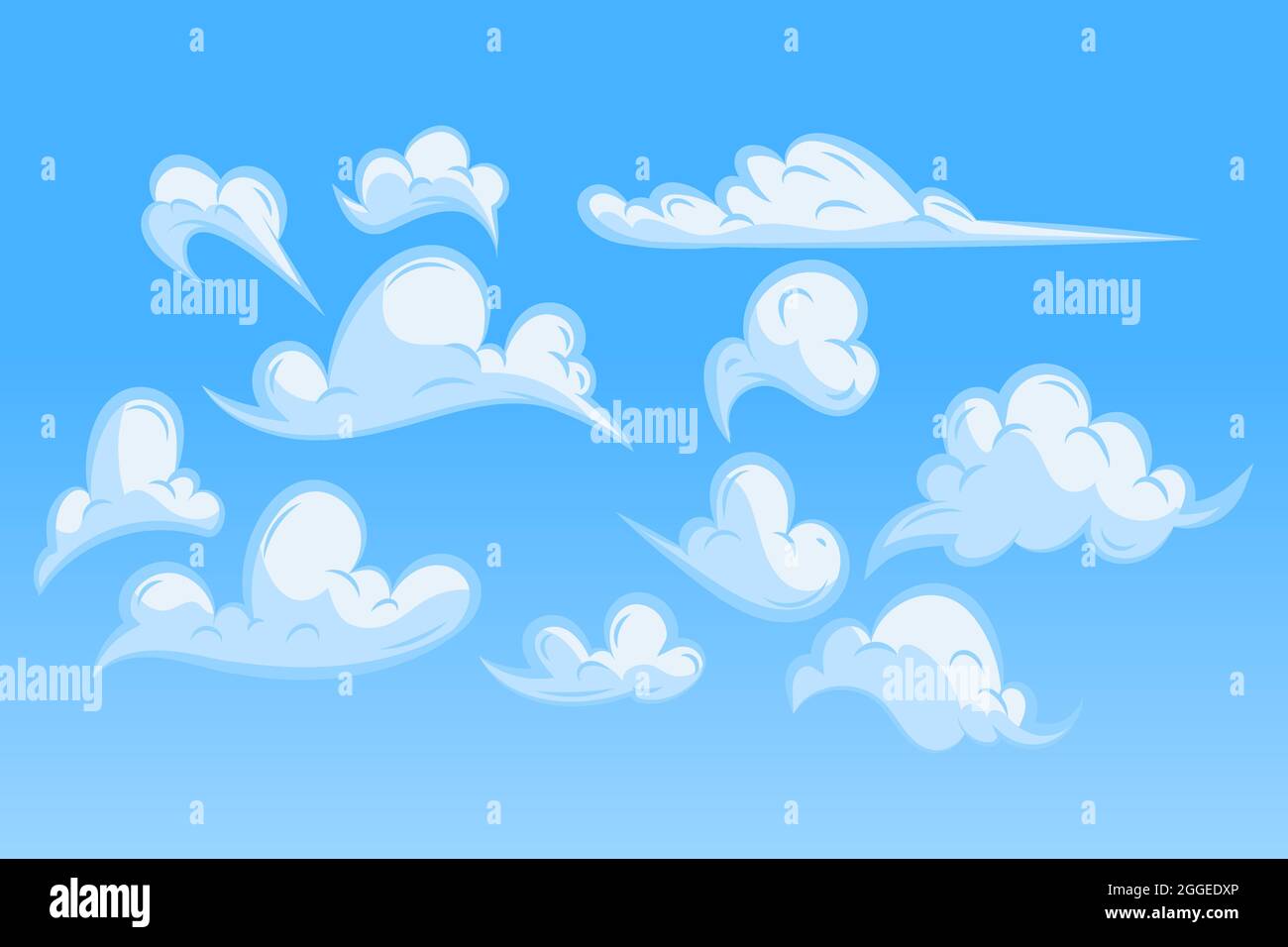 Set cloud icon illustration Stock Vector Images - Alamy