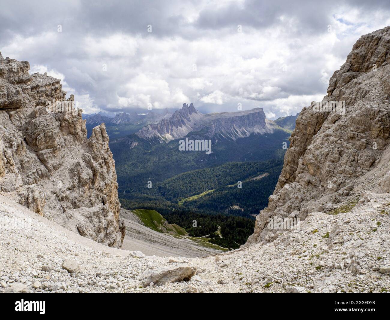 dolomites mountains panorama landscape from tofane Stock Photo - Alamy