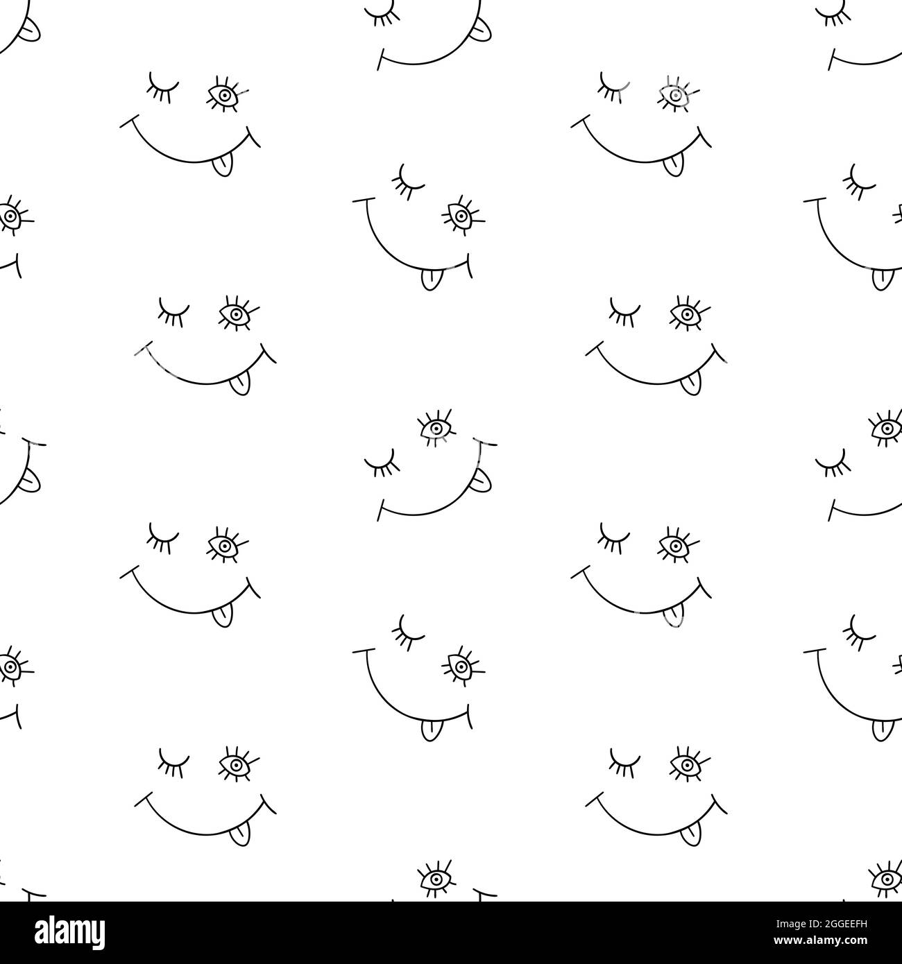 Smile Illustration Black And White
