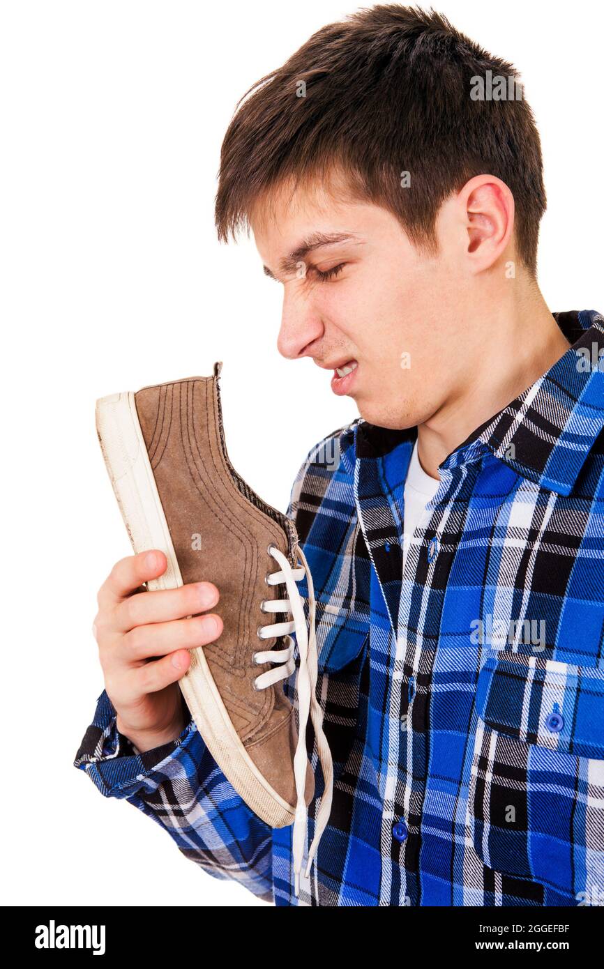 Man shoe smell hi-res stock photography and images - Alamy