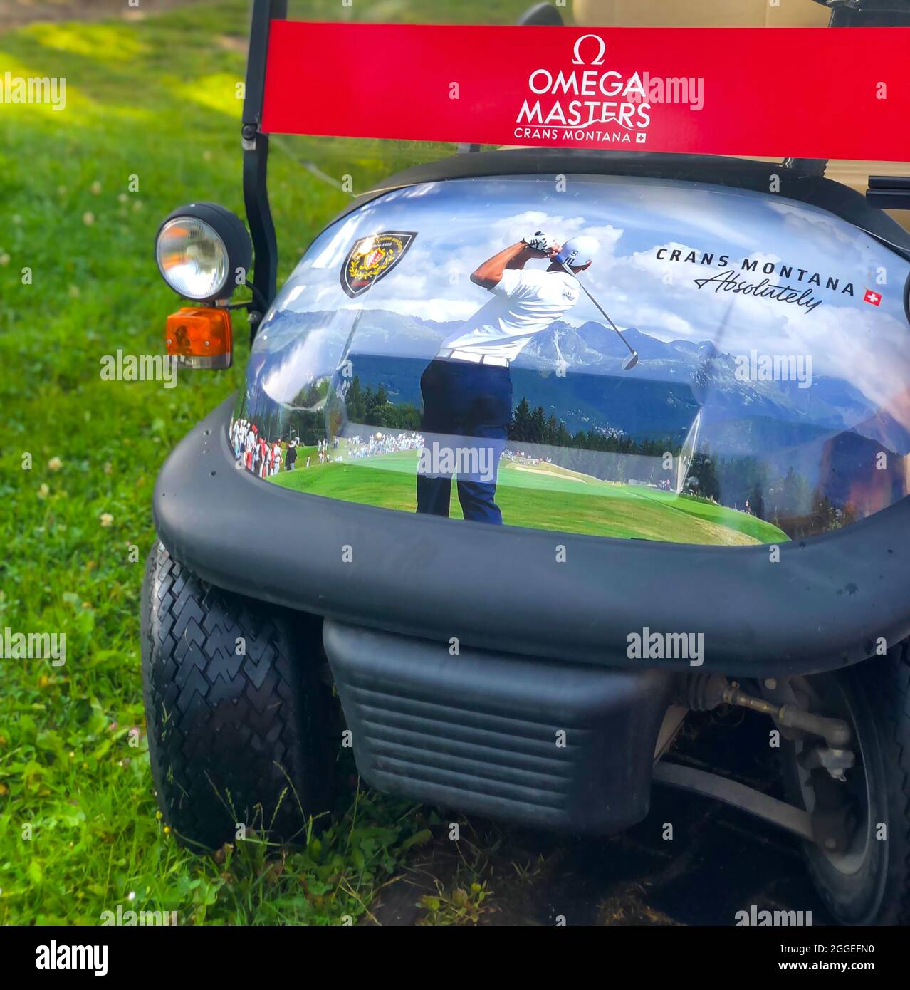 Crans sur sierre golf course hi-res stock photography and images - Alamy