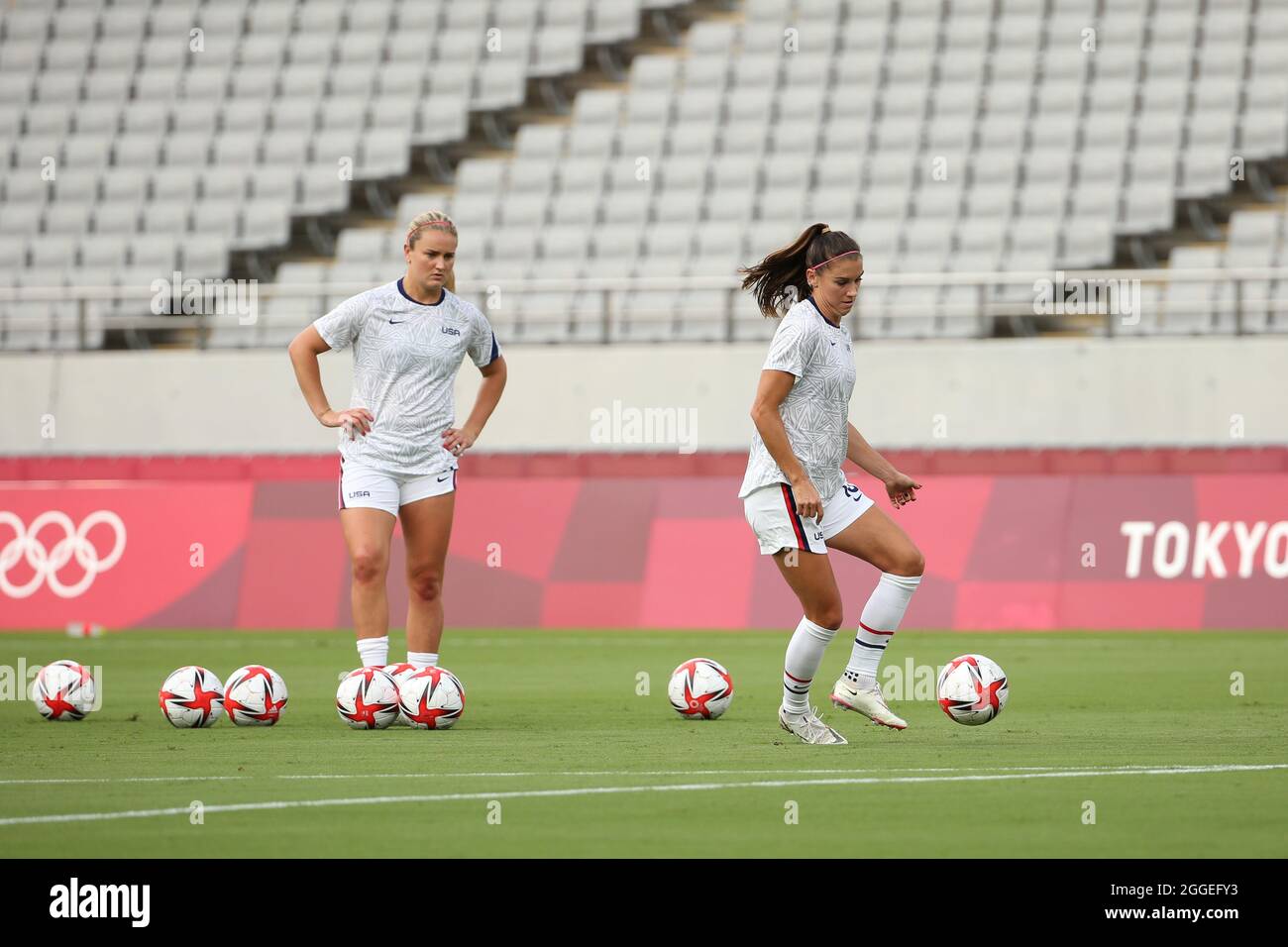 JULY 21st, 2021 - TOKYO, JAPAN: Lindsey HORAN and Alex MORGAN of the ...
