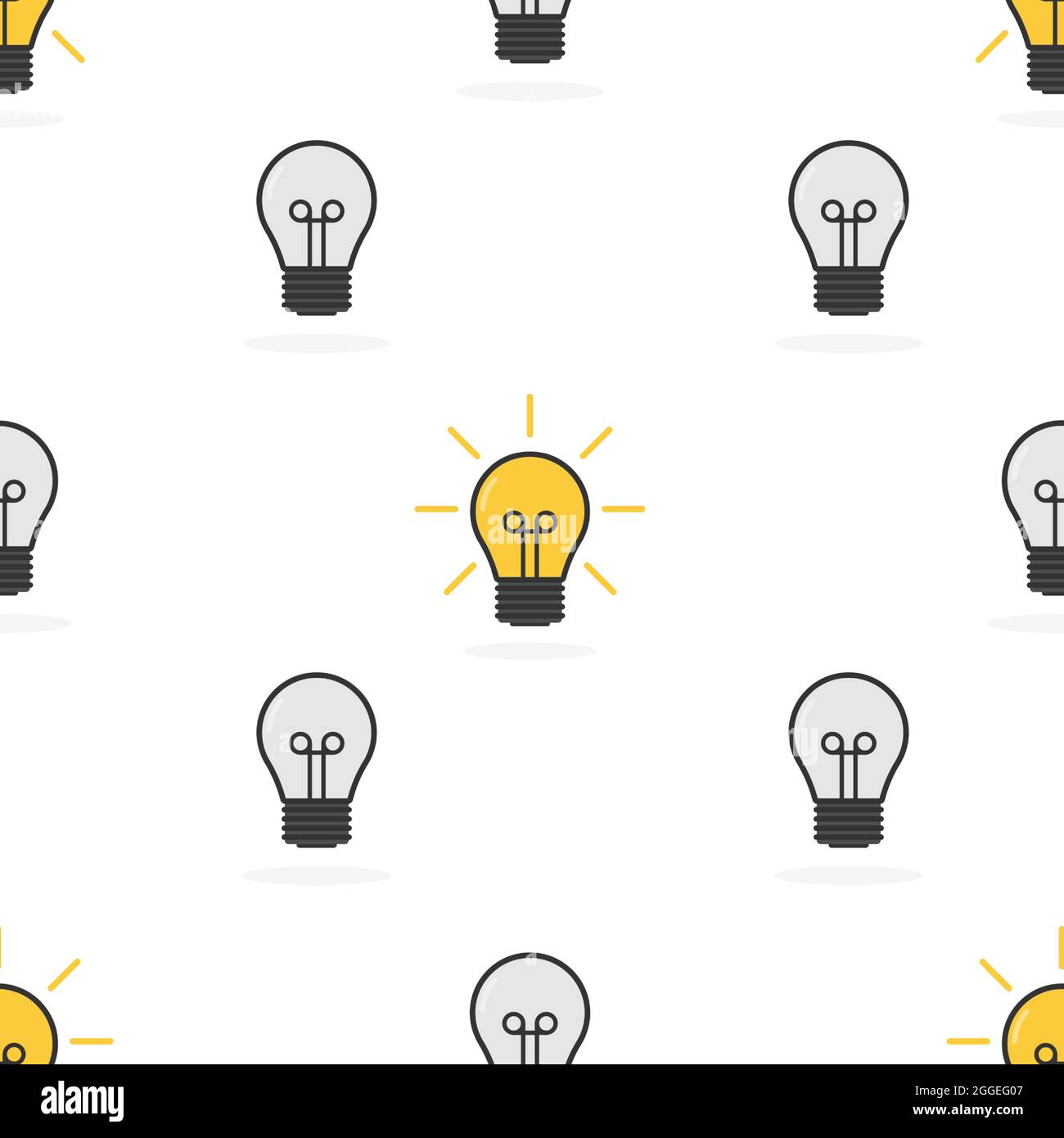 Light bulb pattern. lamp, incandescent bulb. Vector stock illustration ...