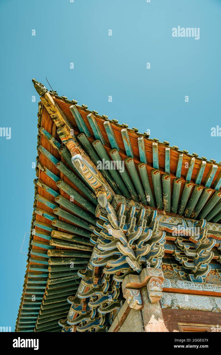 Detail view of a traditional Chinese architecture Stock Photo - Alamy