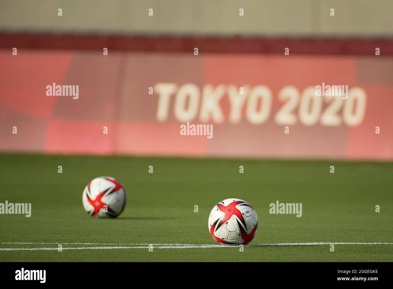 JULY 21st, 2021 - TOKYO, JAPAN: balls used during the Group G stage ...