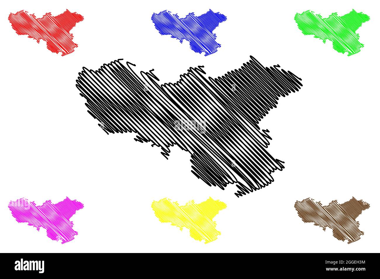 Neunkirchen district (Federal Republic of Germany, State of Saarland ...