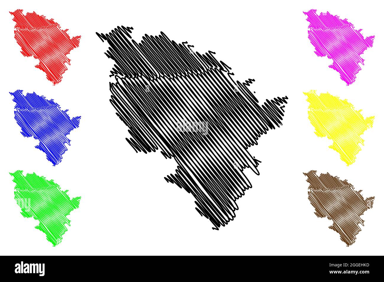 Neuburg-Schrobenhausen district (Federal Republic of Germany, rural district Upper Bavaria, Free ...