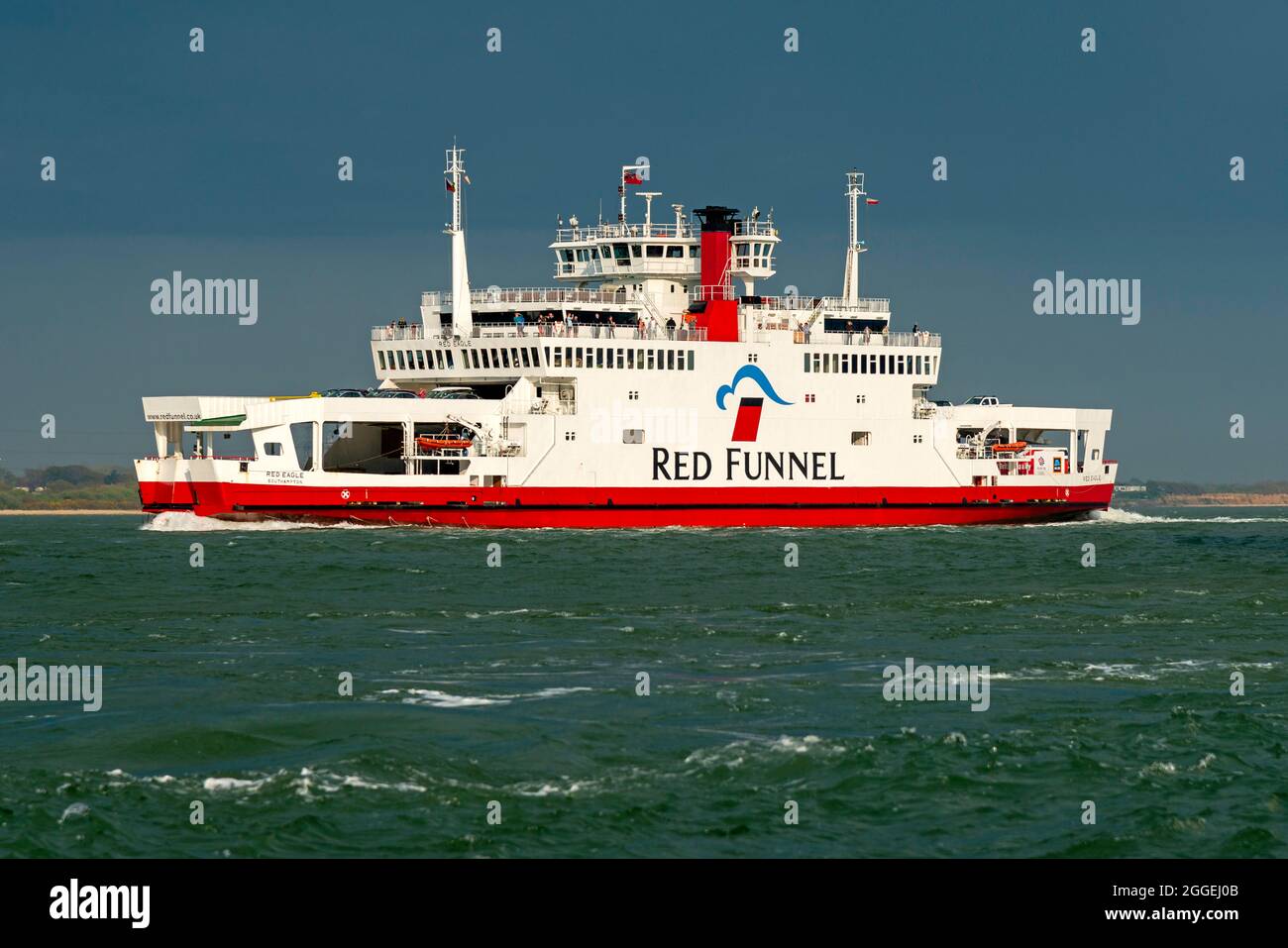 Red Eagle is one of three Raptor class ferries deployed on Red Funnel's ...
