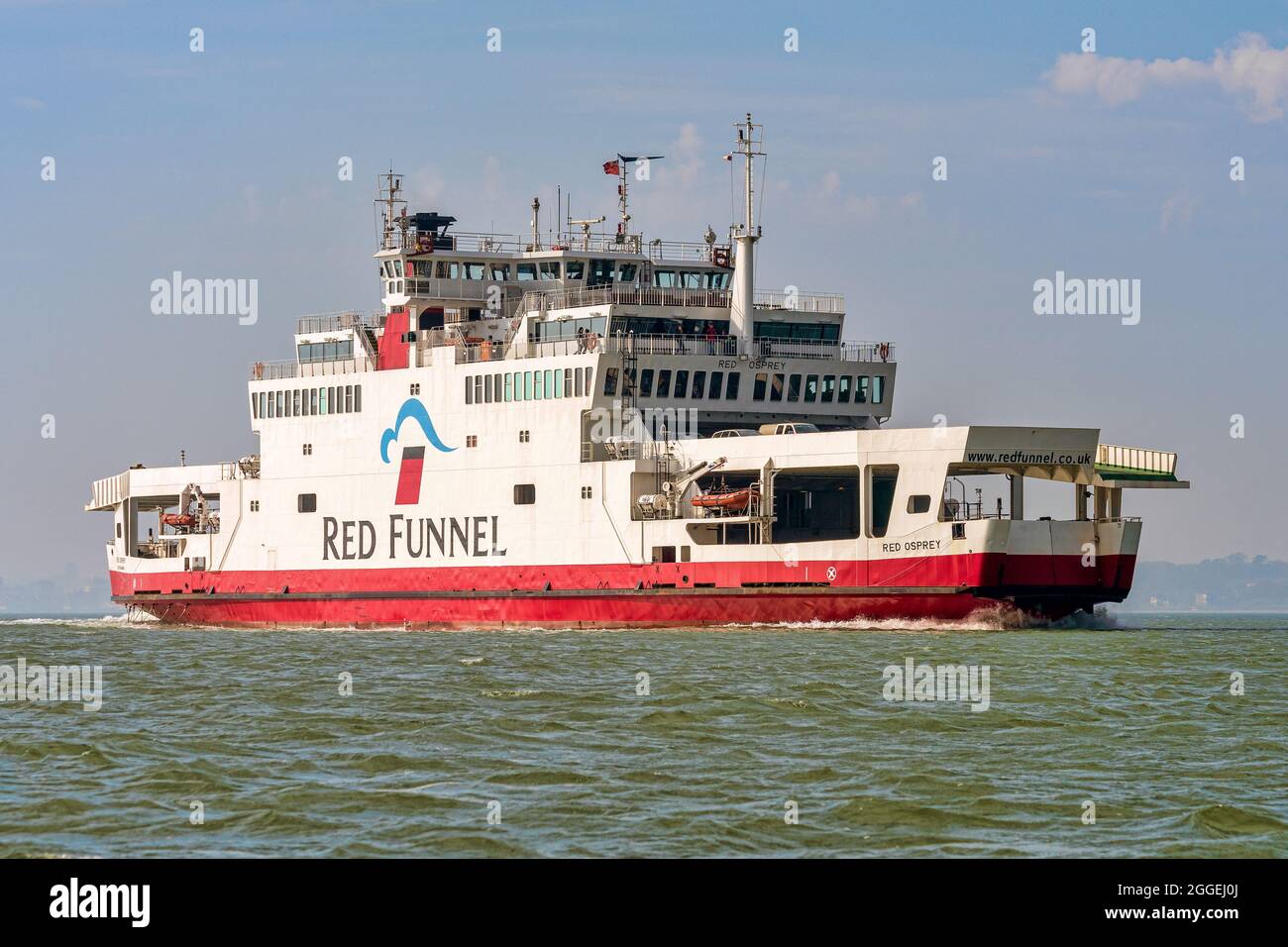 Red Osprey is one of three Raptor class ferries deployed on Red Funnel ...