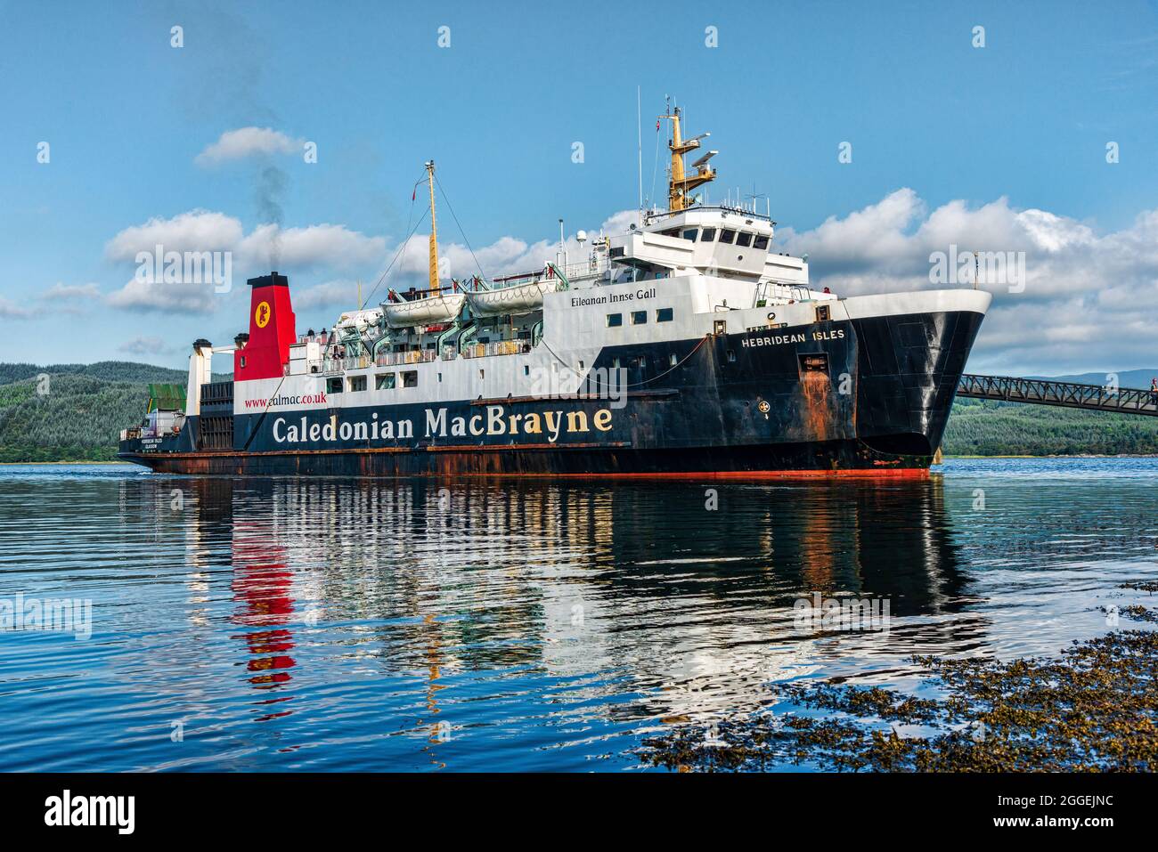 The Caledonian MacBrayne (CalMac) ferry Hebridean Isles linked ...