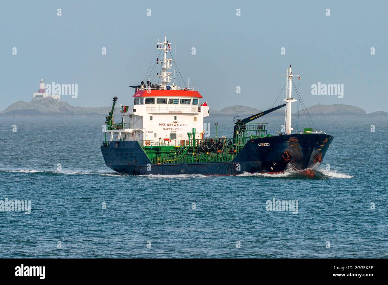 The tanker Keewhit, operated by John H. Whitaker, provides bunkers for ...