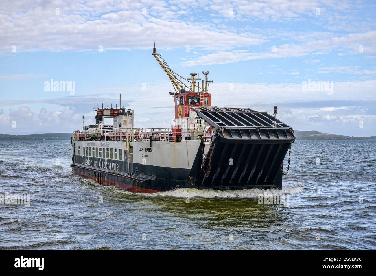 Loch Ranza links Tayinloan and the Isle of Gigha in Scotland. It is ...