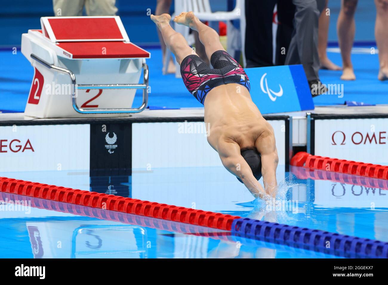 Tokyo, Japan. 31st Aug, 2021. Uchu Tomita (JPN) Swimming : Mixed 4x100m ...