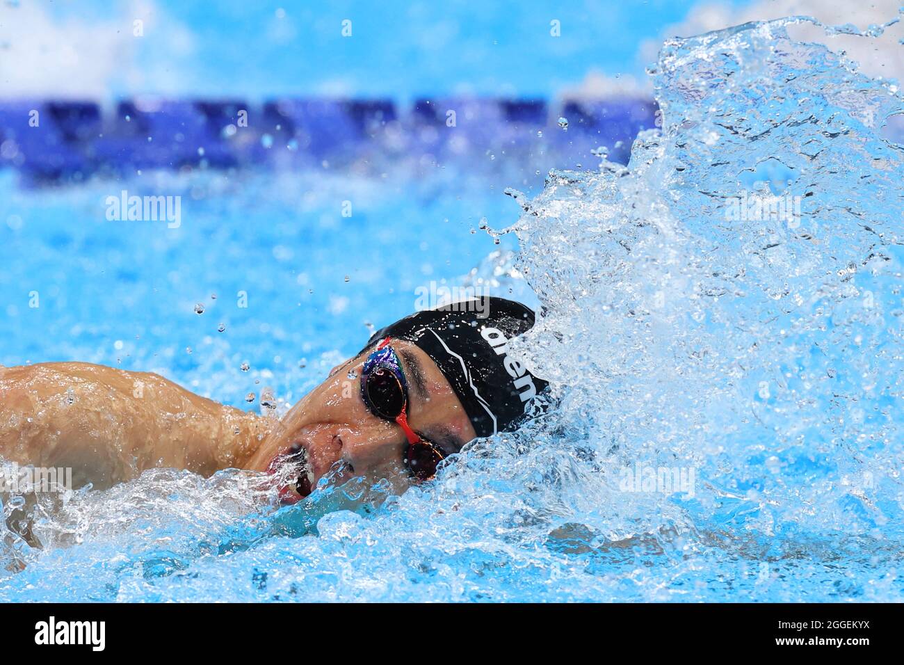 Tokyo, Japan. 31st Aug, 2021. Uchu Tomita (JPN) Swimming : Mixed 4x100m ...