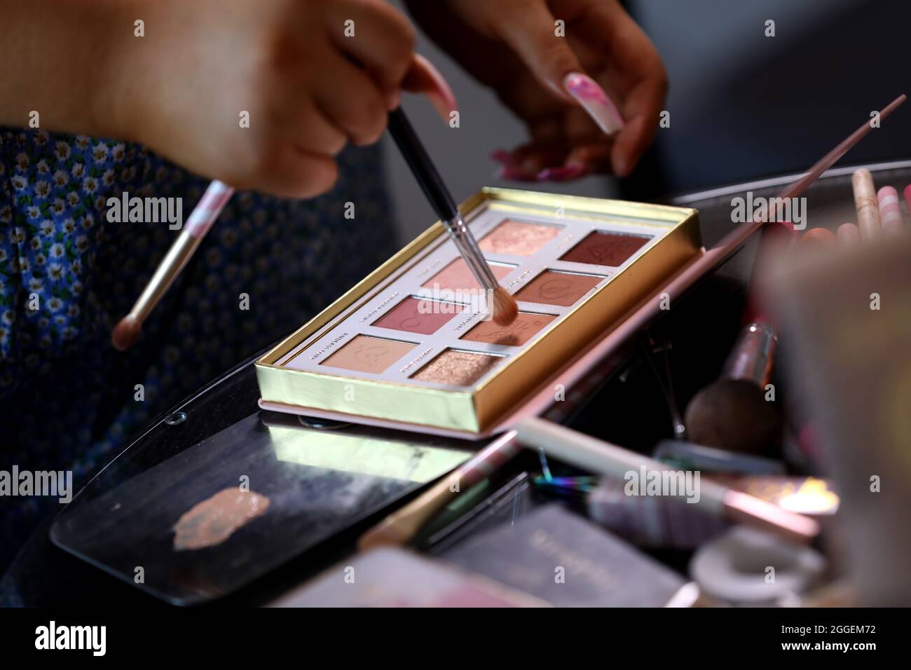 General views of mark-up ready to be used on models and brides in ...