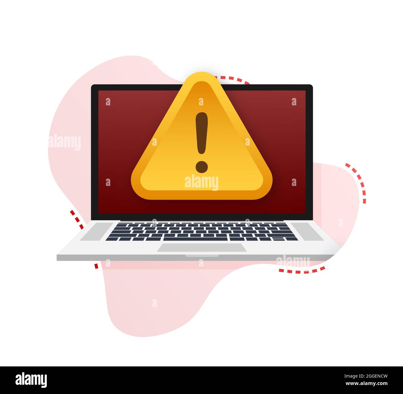 Scam alert. Hacker attack and web security. Network and internet ...