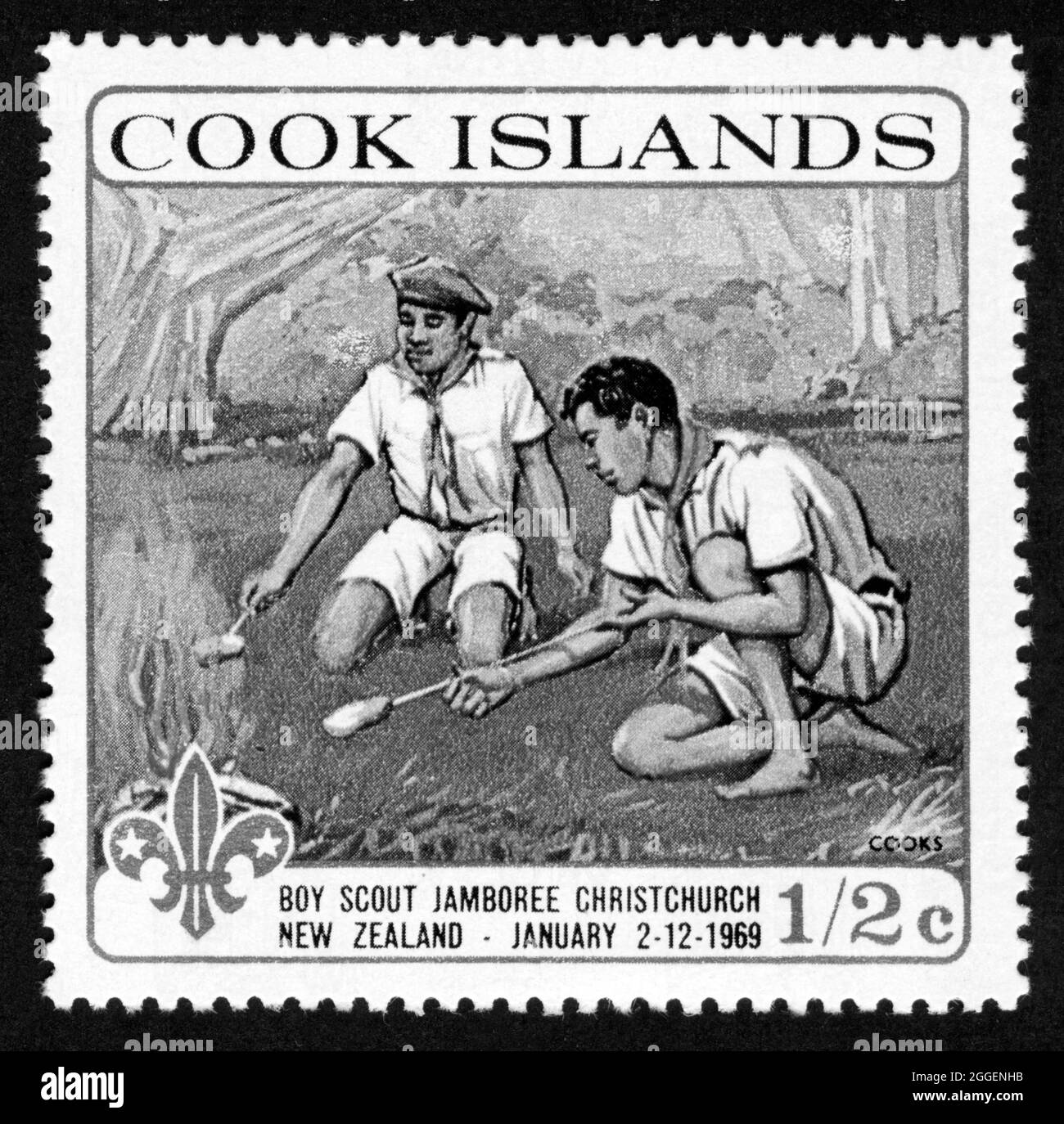 Stamp cook islands hi-res stock photography and images - Alamy