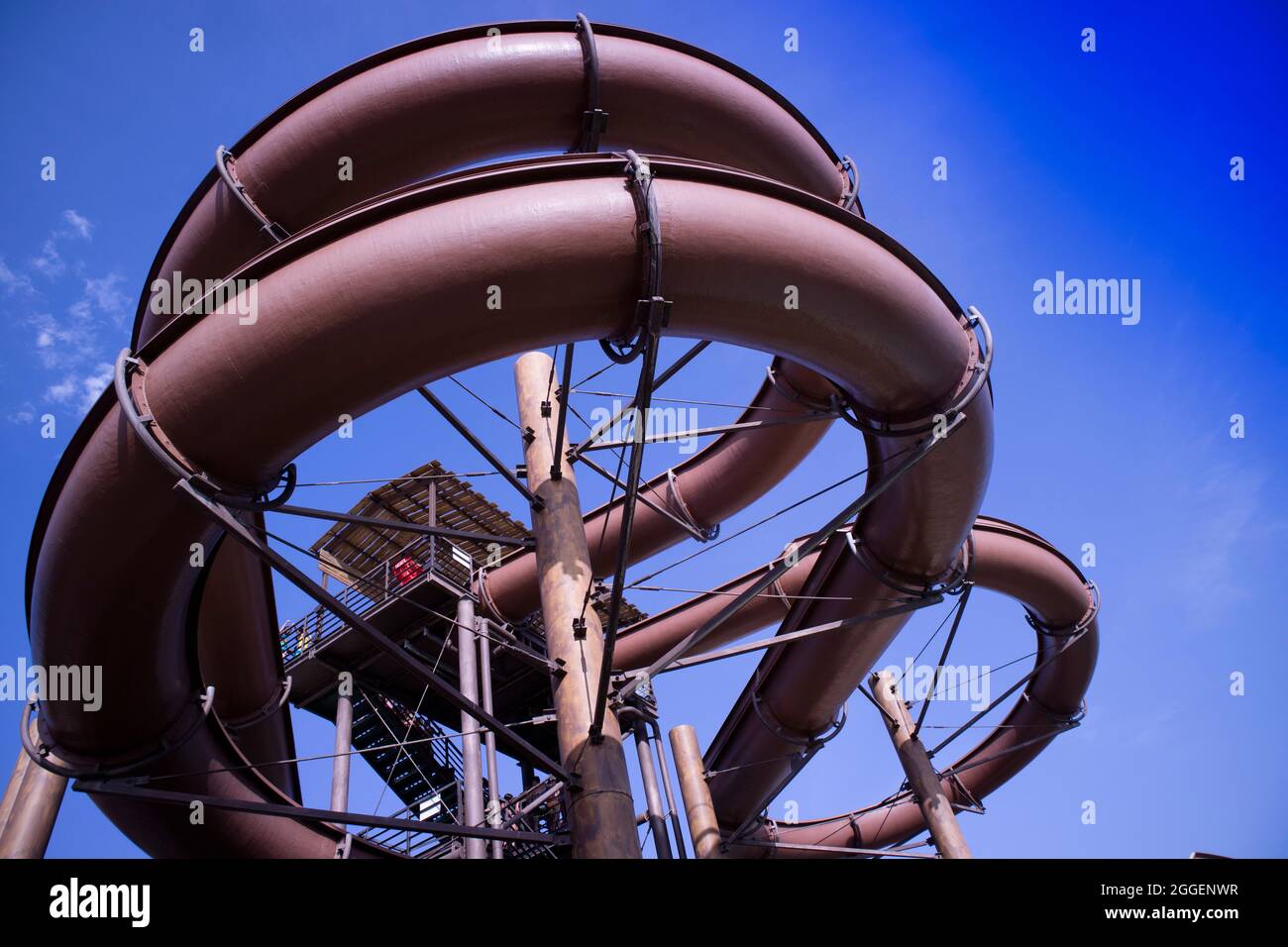 Bearing and architectural metallic structures of a park water Stock ...