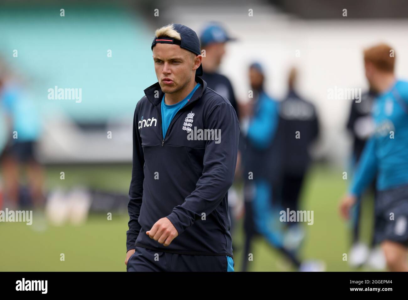 England’s Sam Curran during a nets session at the Kia Oval, London ...