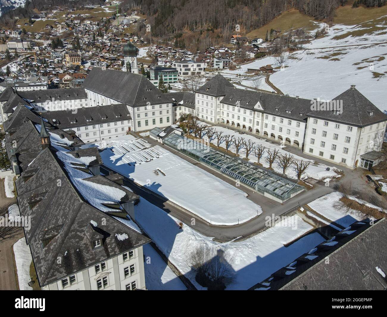 Engelberg monastery winter hi-res stock photography and images - Alamy