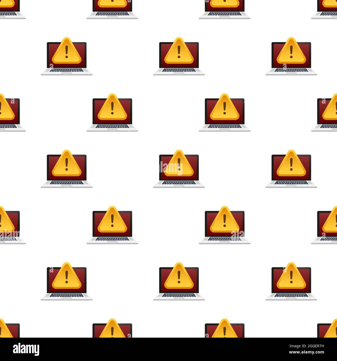 Scam alert pattern. Hacker attack and web security. Network and ...