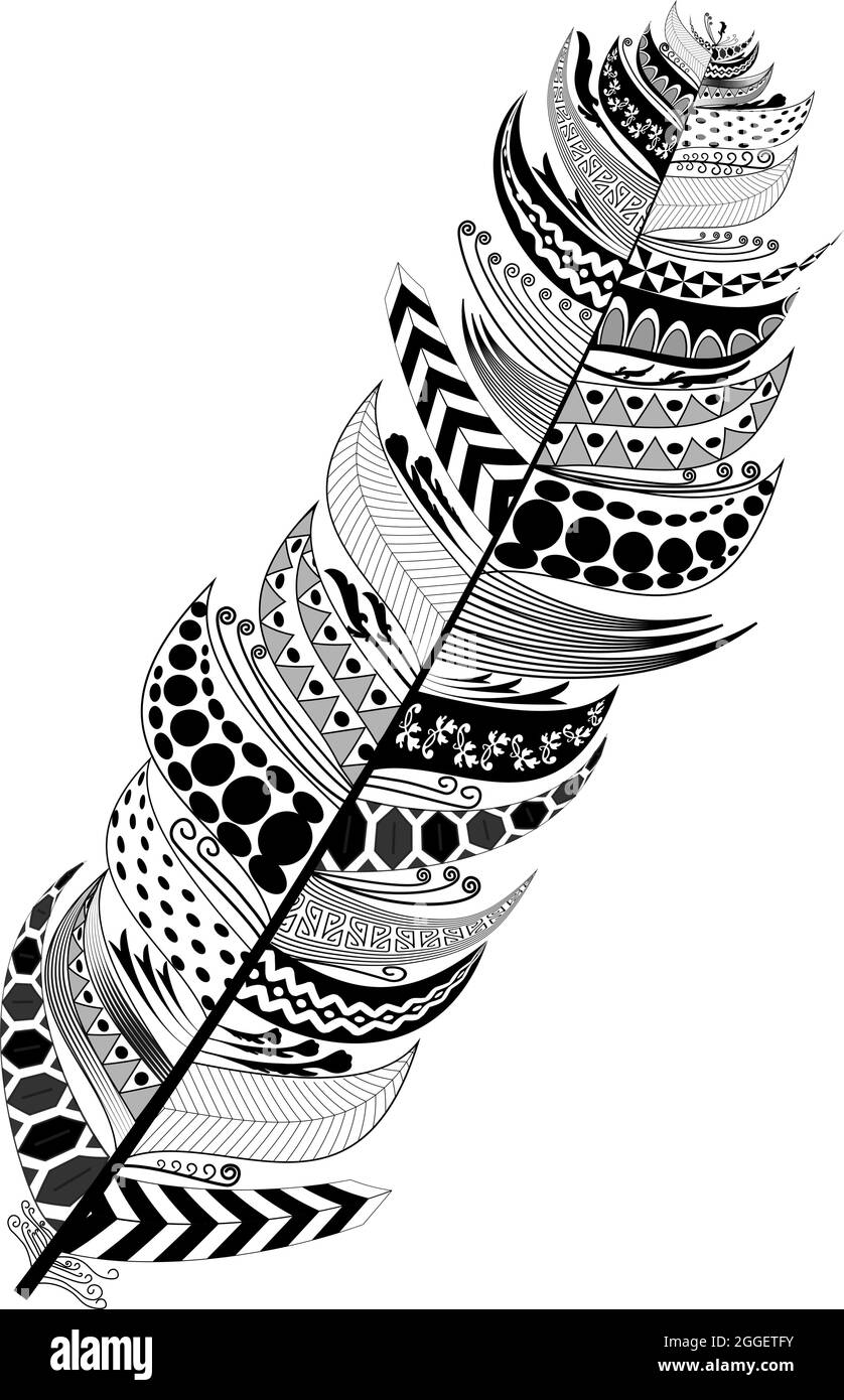 Tribal Feather Vector