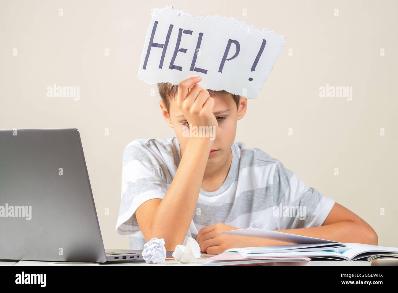 Learning difficulties, school, education, online remote learning ...