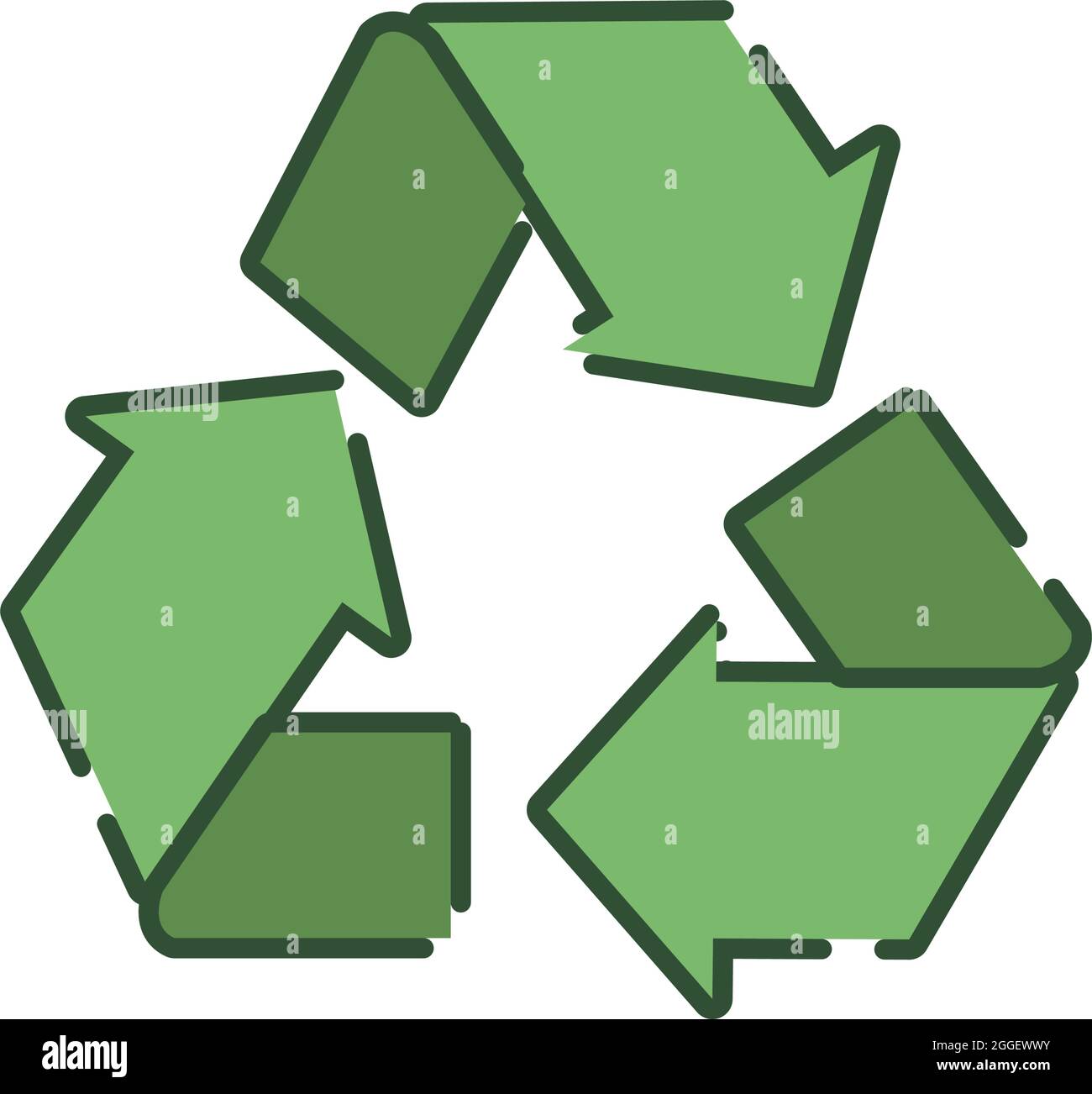 recycle arrows symbol Stock Vector Image & Art - Alamy