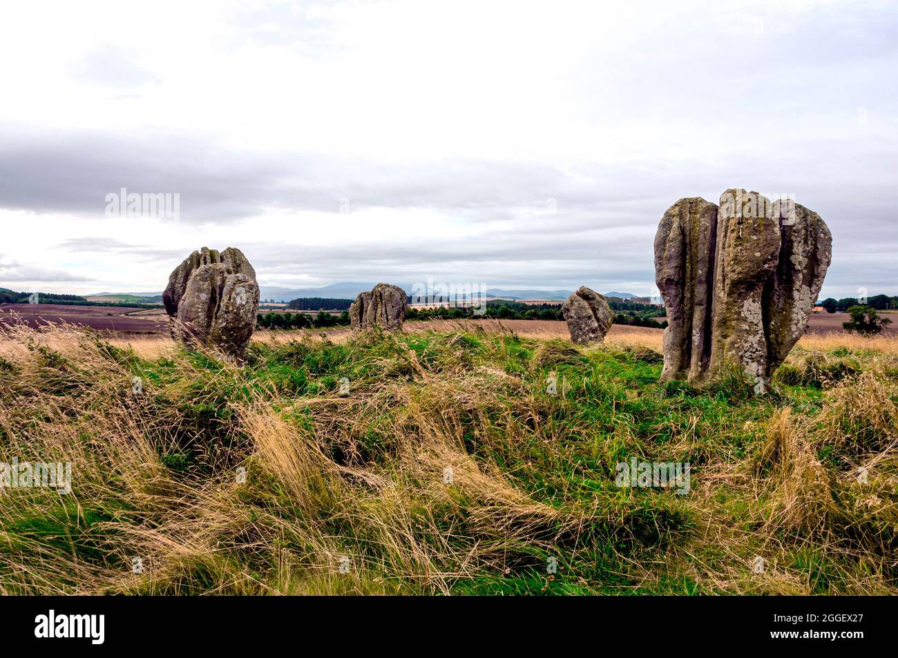 The standing stones of the Neolithic/Bronze Age scheduled monument of ...