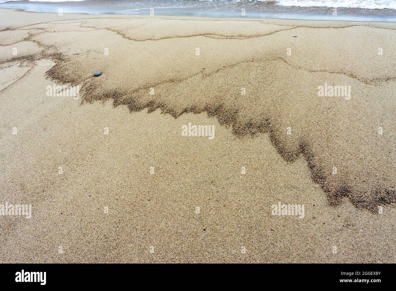 Sea sand. Natural sea sand and river sand. Sandy background. Sandy ...