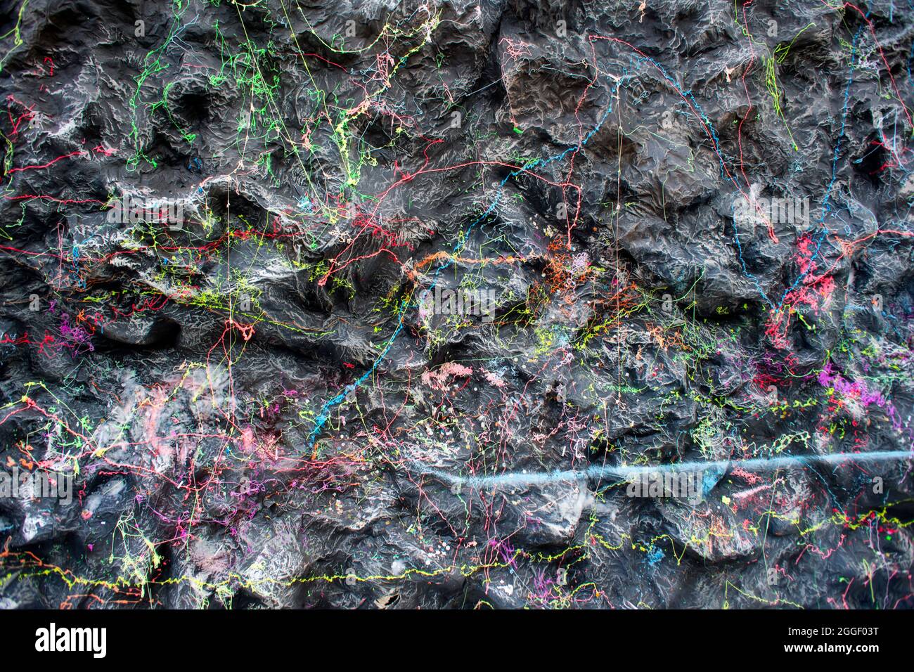 The colorful carnival stars on a black background Stock Photo - Alamy