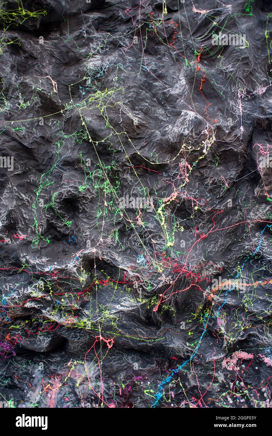 The colorful carnival stars on a black background Stock Photo - Alamy