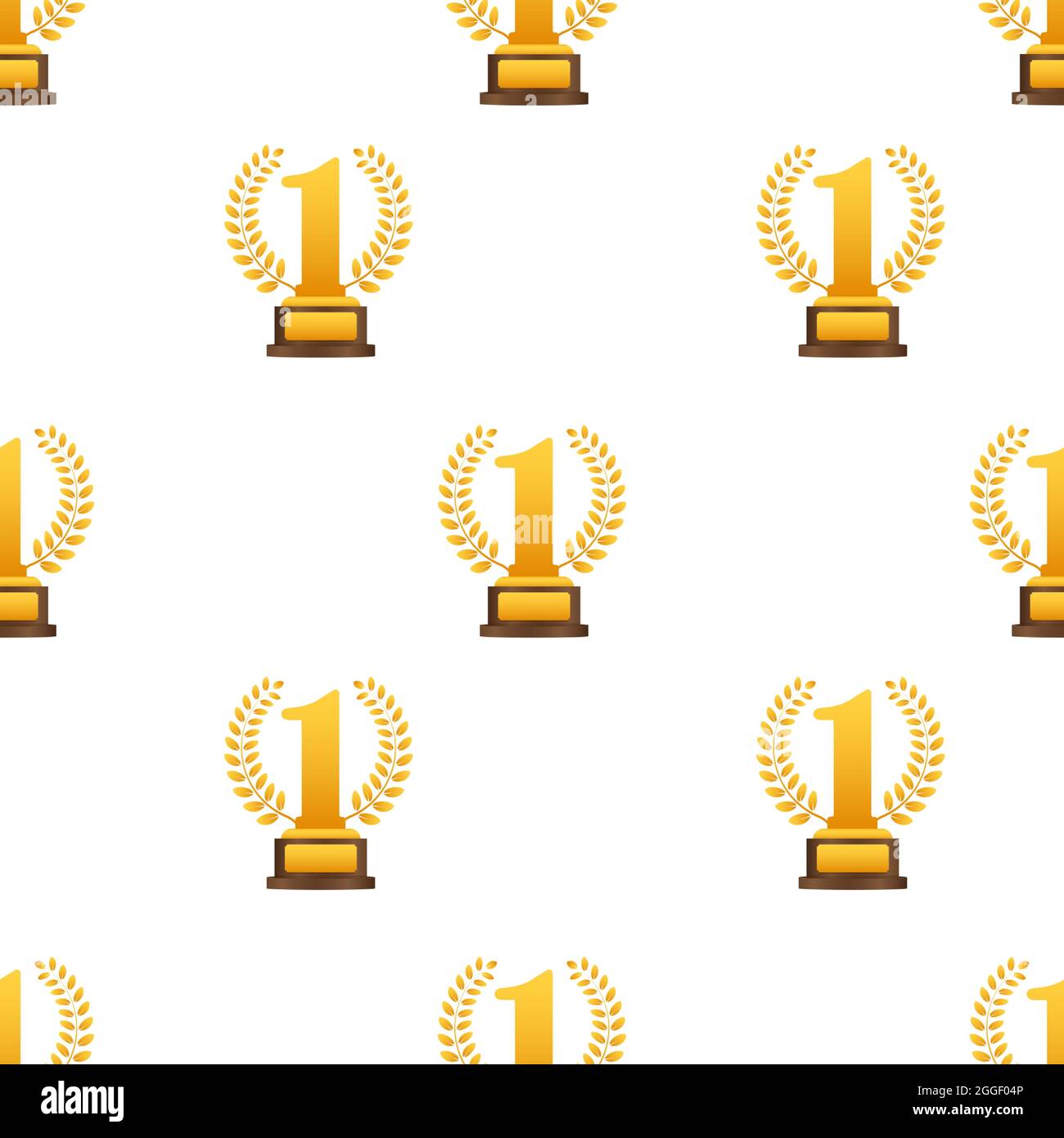 Golden Laurel for first place pattern. Vector stock illustration Stock ...