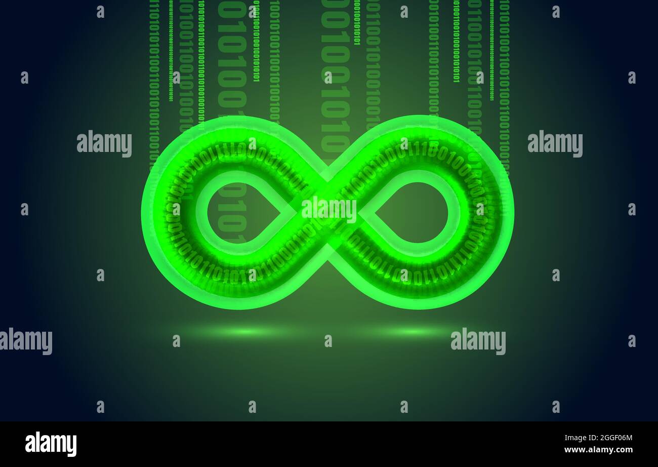 Infinity color icon, sign element geometric, Vector illustration Stock ...