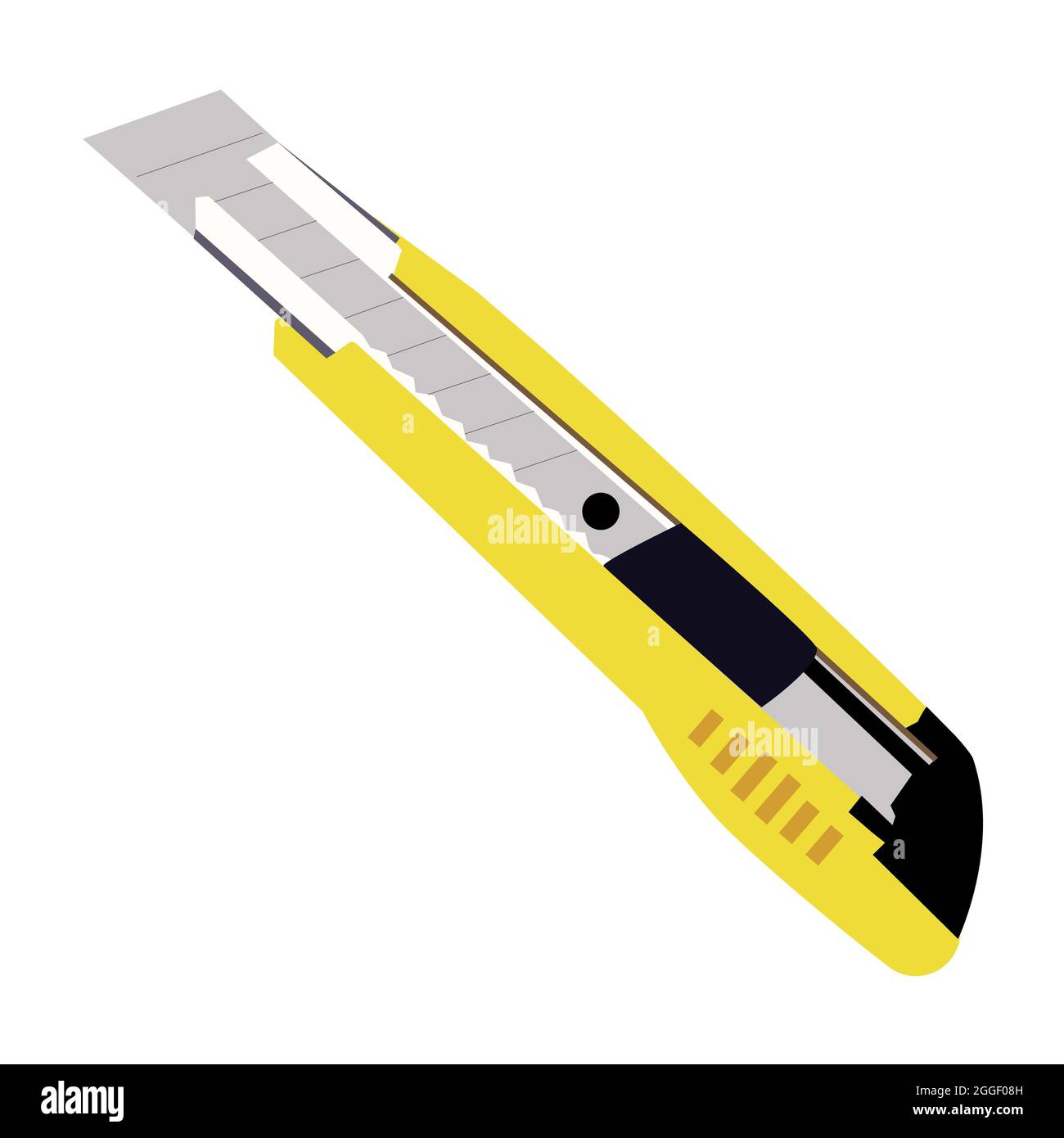 Cutter knife icon on white background. Boxcutter tool sign. Utility ...