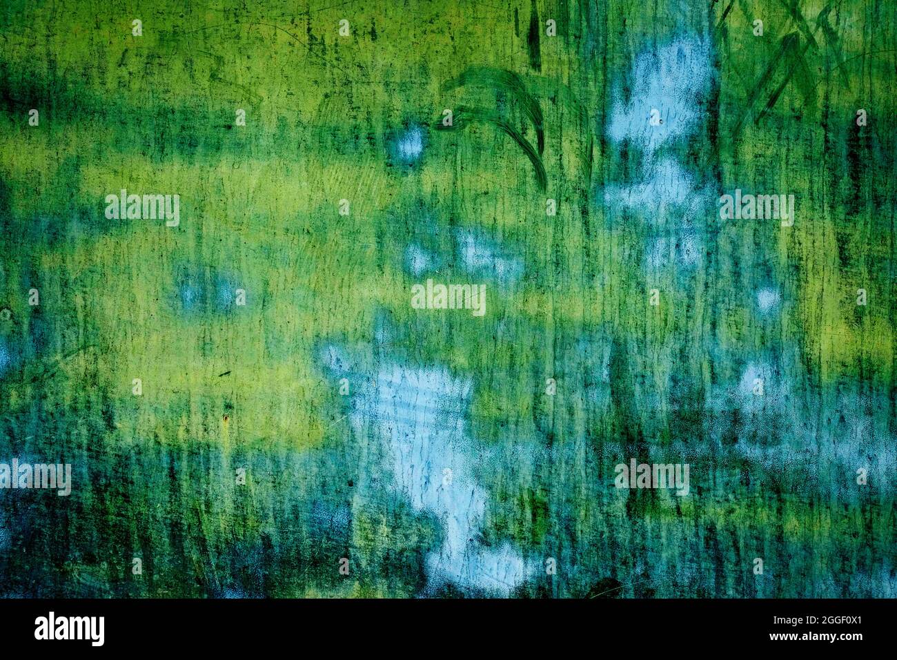 Worn green painted metal texture with rust and wear Stock Photo - Alamy