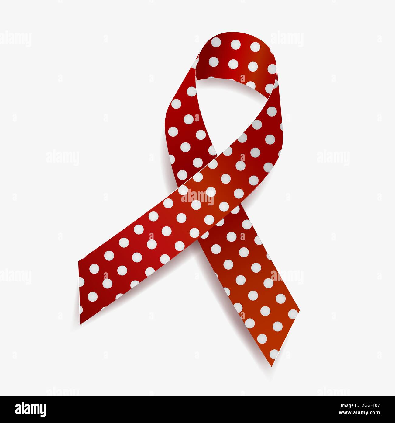 The polka dot awareness ribbon is used to represent those who are ...
