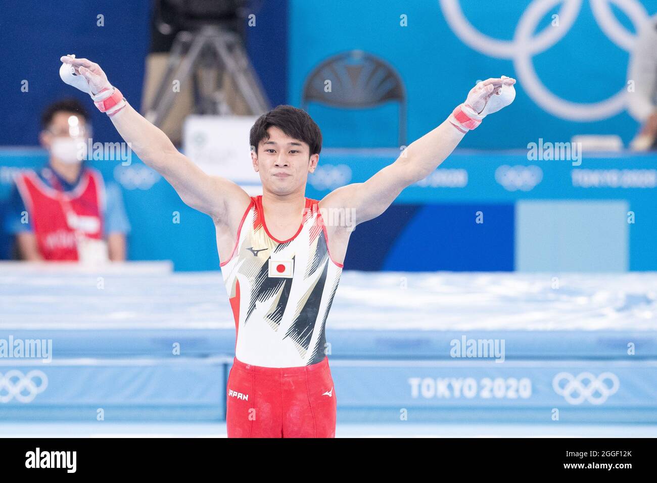 Tokyo, Japan. 24th July, 2021. Daiki Hashimoto (146) of Japan salutes ...