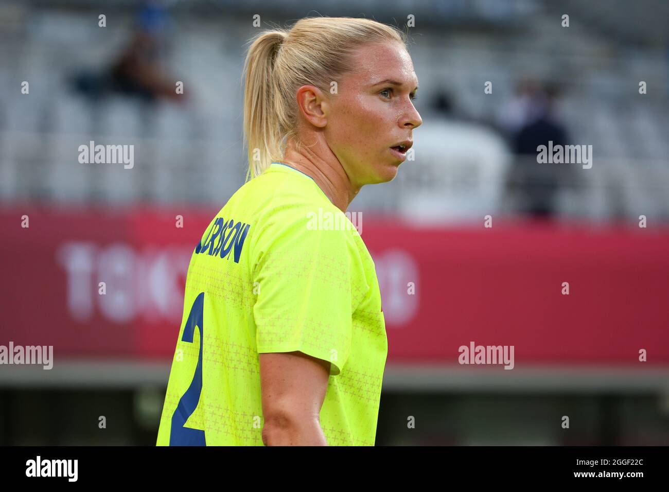 JULY 21st, 2021 - TOKYO, JAPAN: Jonna ANDERSSON of Sweden (2) in action during the Group G stage ...