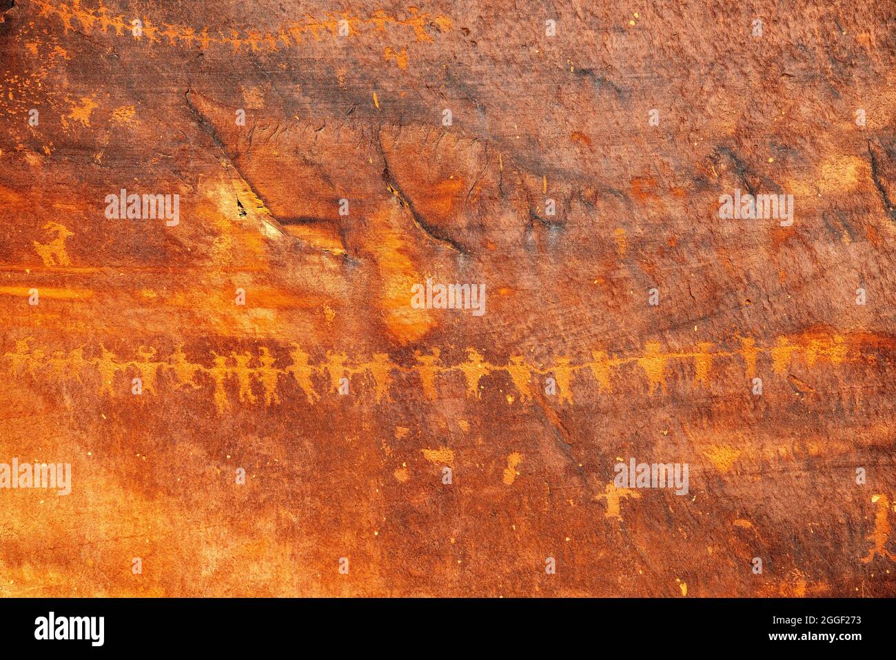 Ancient petroglyphs near Moab, Utah Stock Photo - Alamy