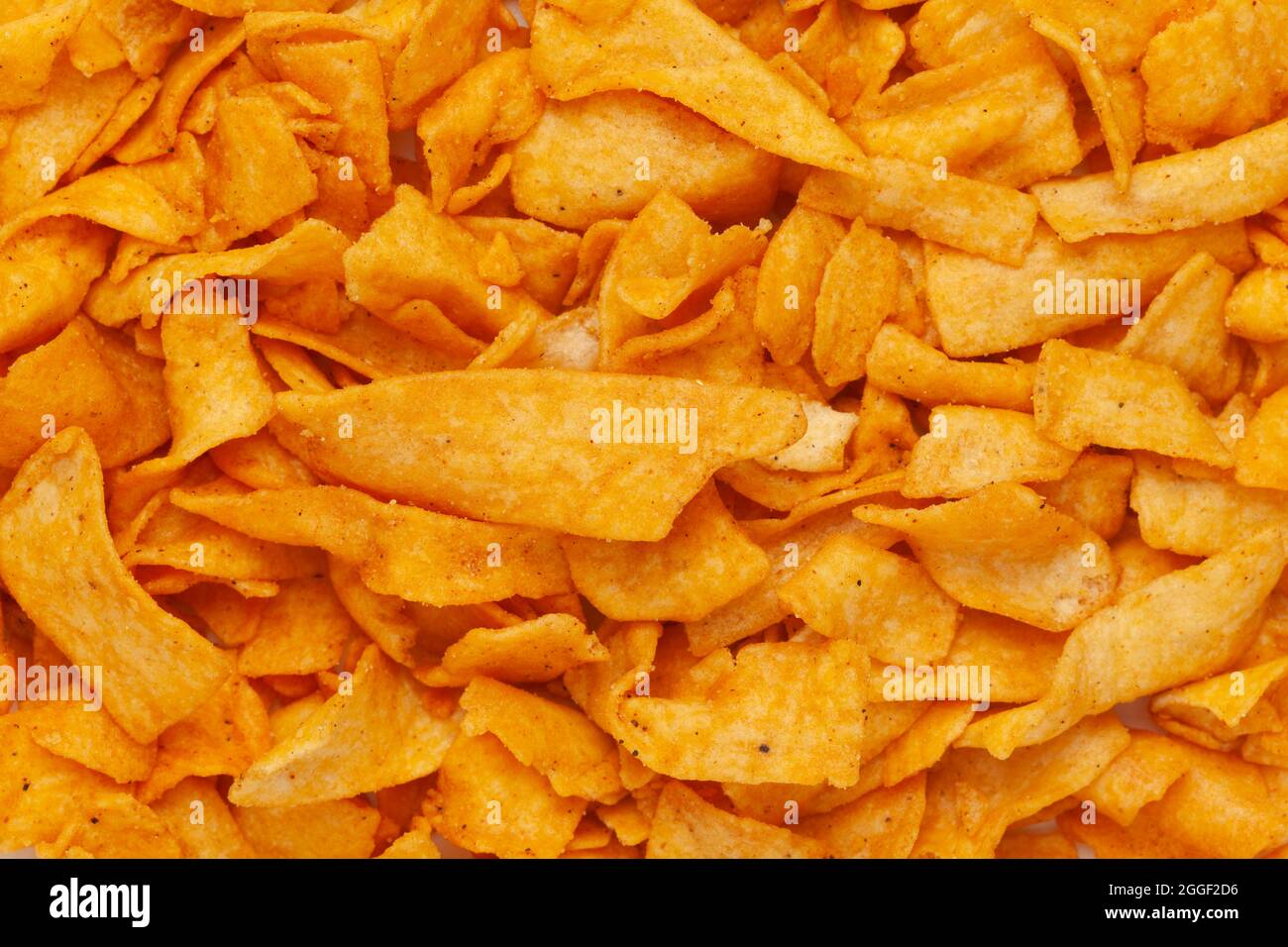 Close-up of Soya Chips crunchy and salty Indian Namkeen Full-Frame ...