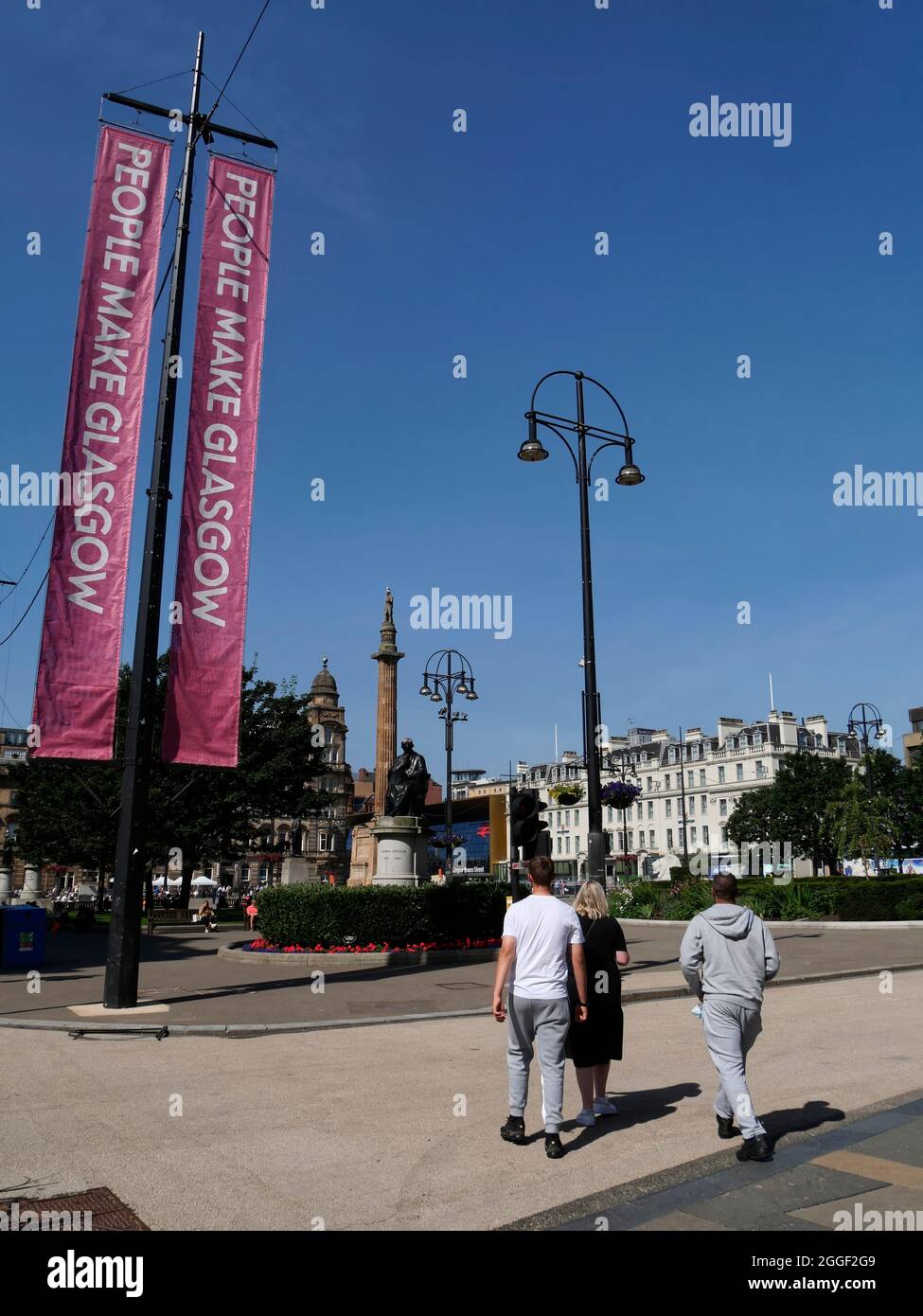 George Square, Glasgow city centre, Scotland,UK Stock Photo - Alamy