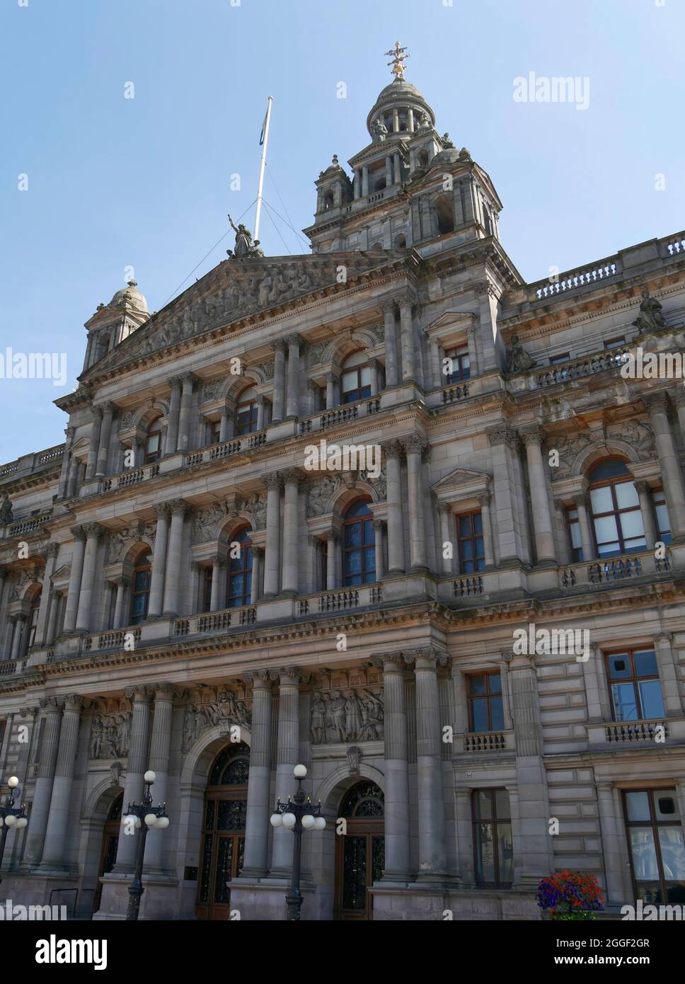 City Chambers George Square Glasgow City Centre Scotland Uk Stock