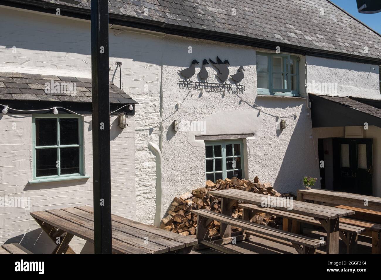 The Millbrook Inn pub in the pretty village of South Pool near Salcombe ...