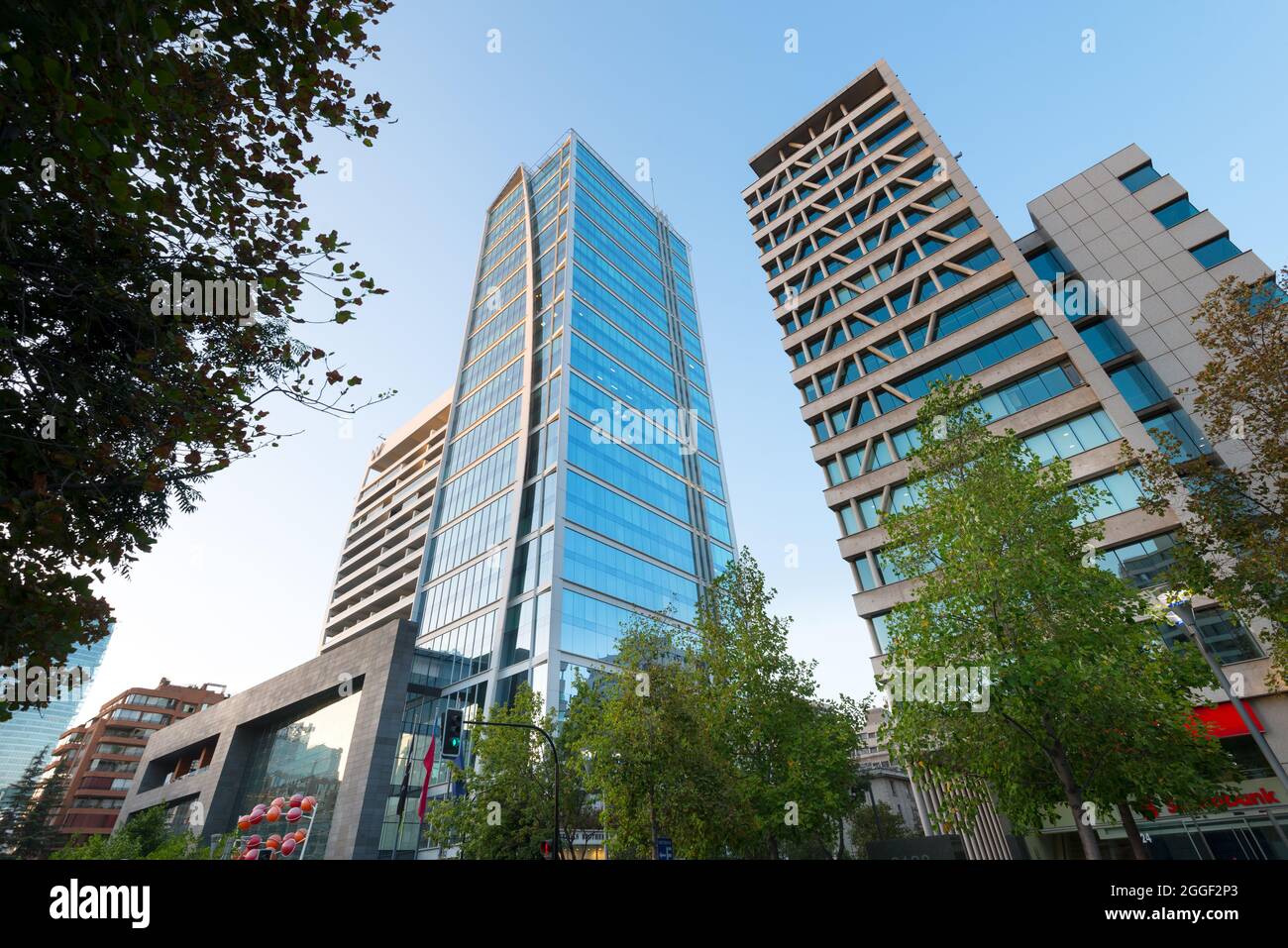 Santiago, Region Metropolitana, Chile - Buildings at Isidora Goyenechea ...