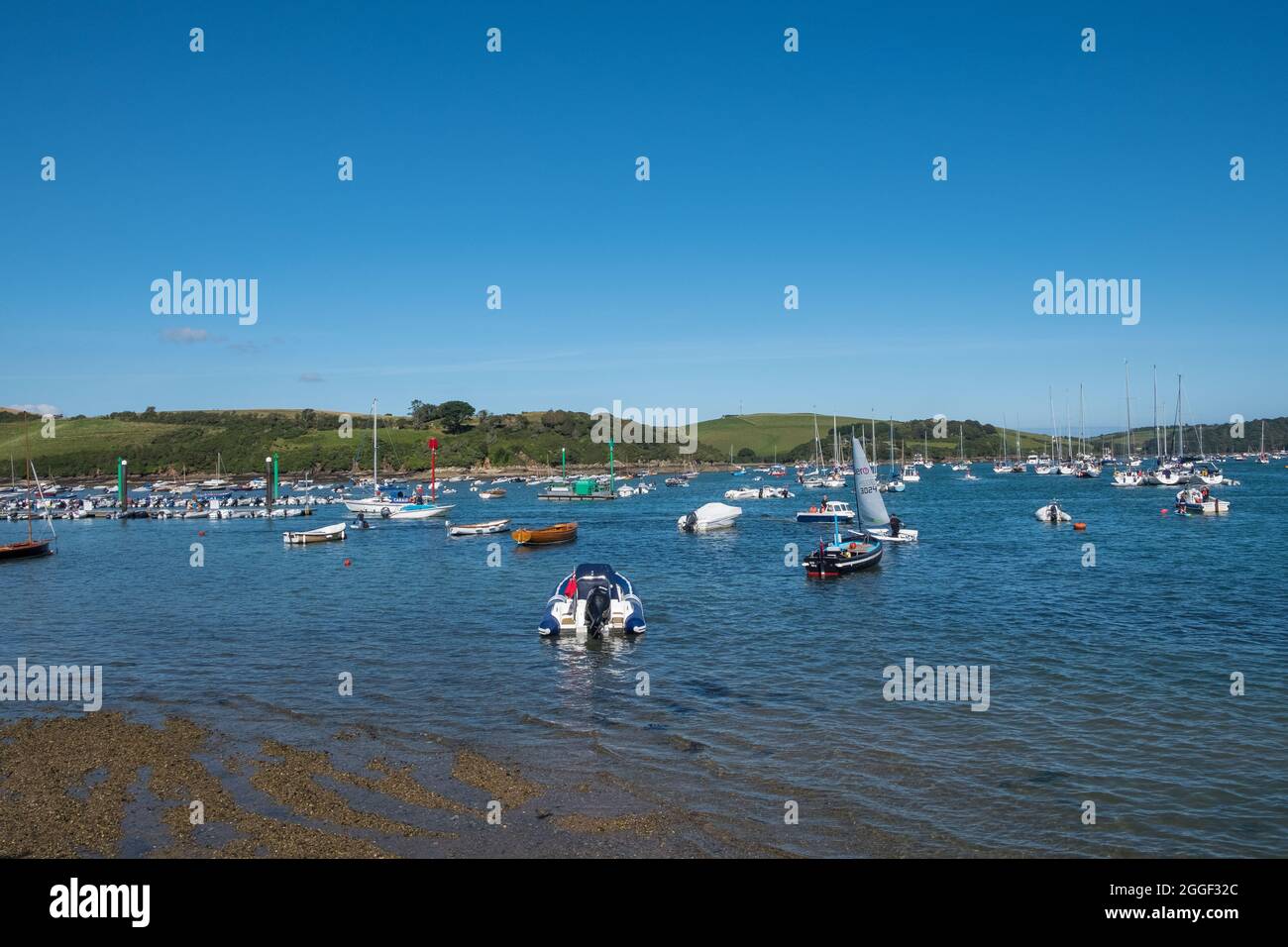 The Salcombe Estuary on a sunny summer's day Stock Photo - Alamy