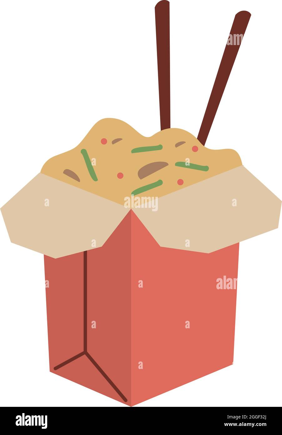 chinese food in box Stock Vector Image & Art - Alamy